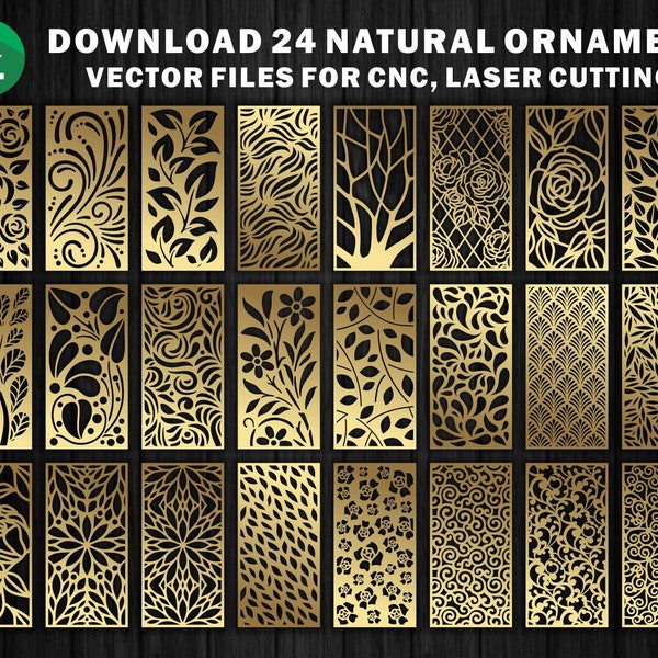 Decorative Panel Svg Laser Cut Files Laser Cut Template - Etsy Canada