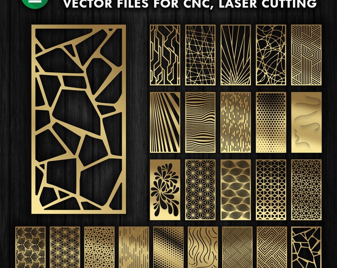 Screens Dxf Files for Laser Cutting, Art Panels Cnc Design, Decorative ...