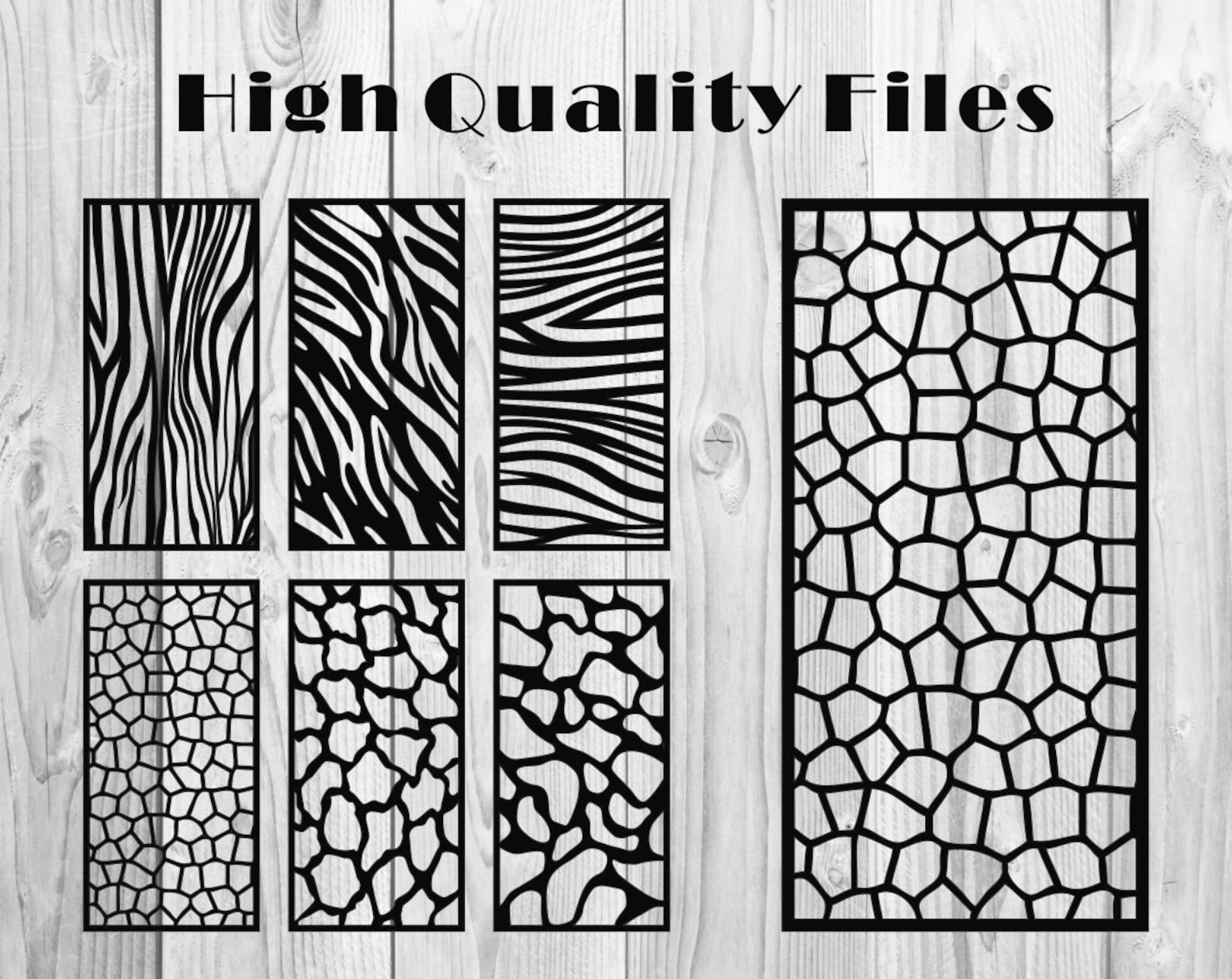 Natural Pattern / Panel Templates / Vector File. the Best | Etsy