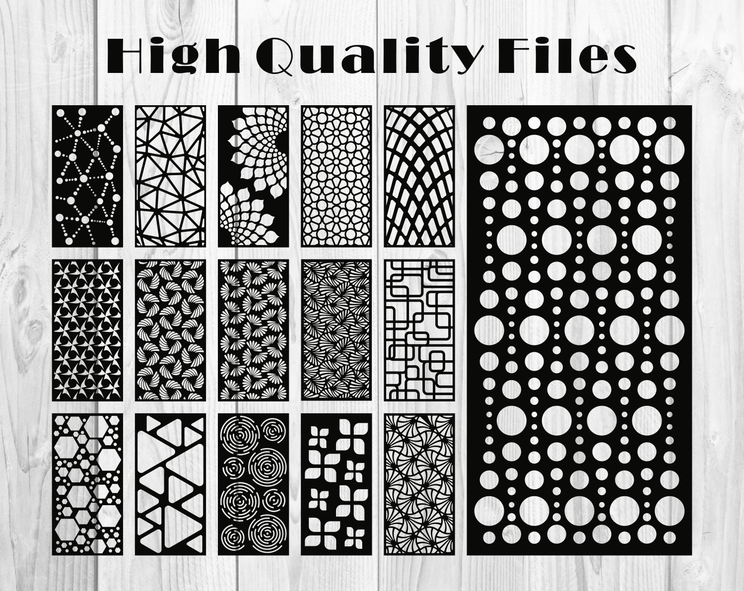 Set 2 50 Pcs Geometric Patterns Vector File Dxf Svg | Etsy