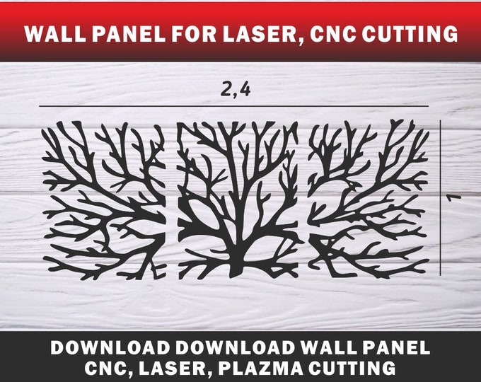 Tree Wall Panel, Laser Cut Room Decor (DXF File) - Etsy Canada