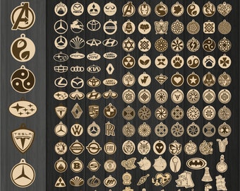 Keychain Laser Cut Svg - Etsy