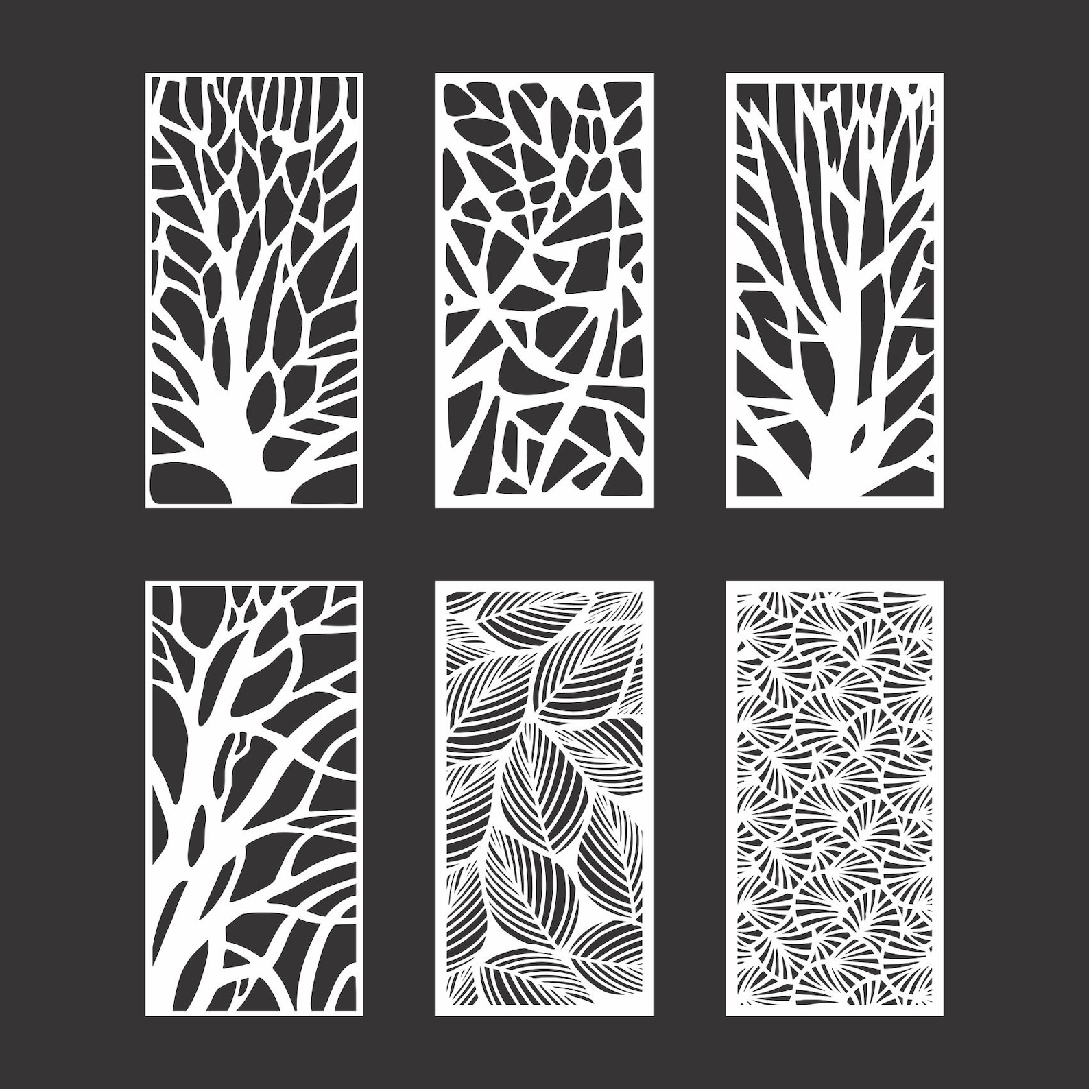 Plant Panel DXF – CNC Laser Cut Privacy Screen Design - Etsy UK