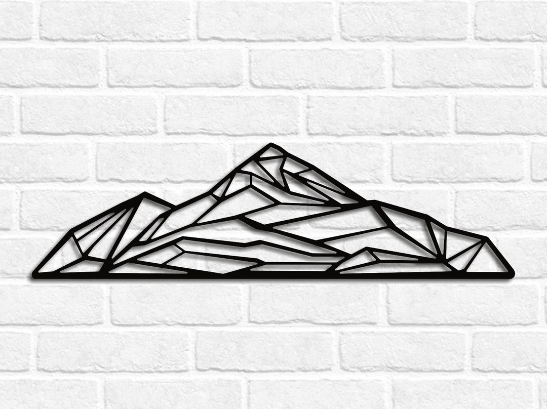 Mountain Design | Laser Cut Files | SVG - Dxf- Png - Pdf - Eps | Wall ...