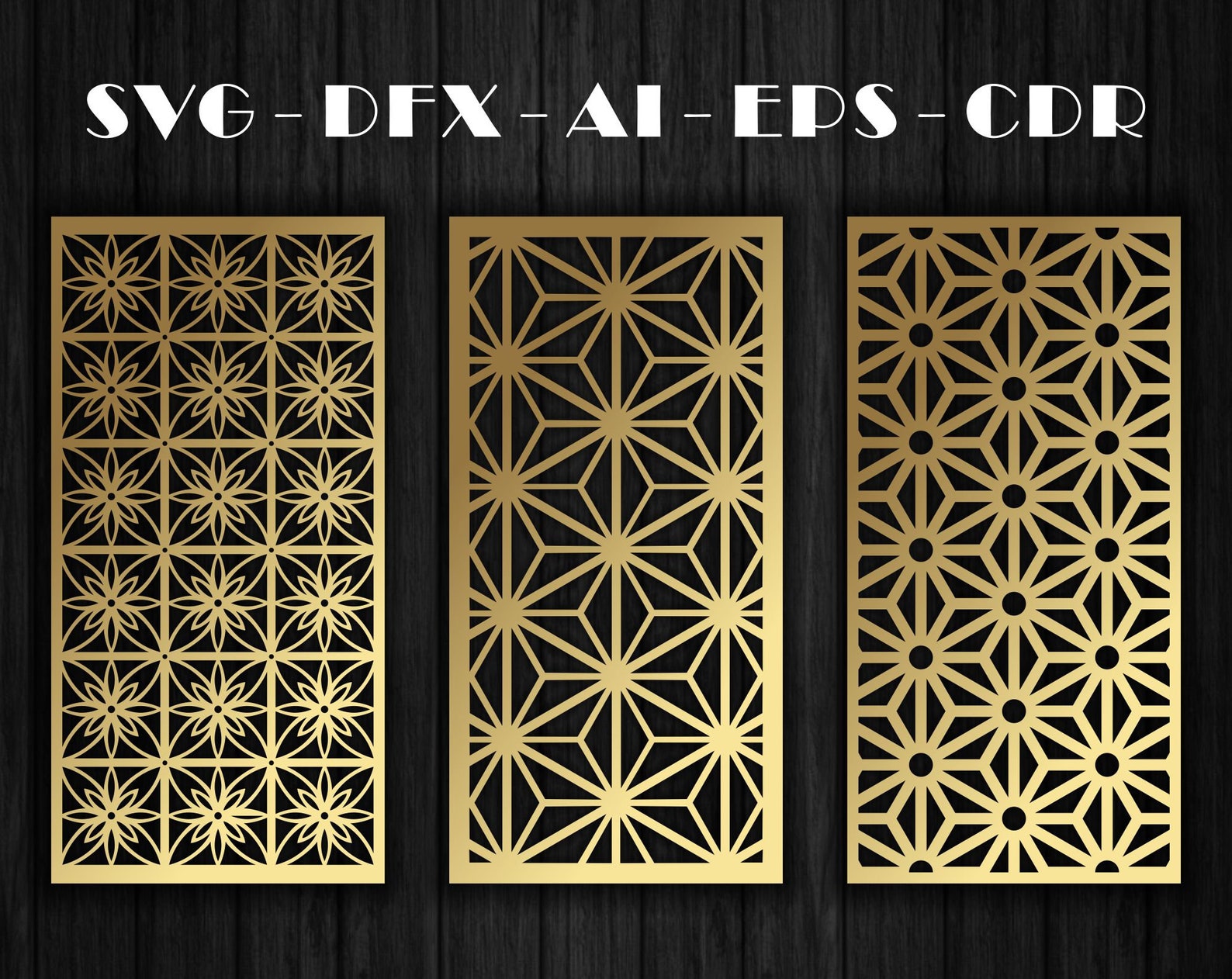 24 Geometric Patterns Universal Set for Partitions Panel - Etsy UK