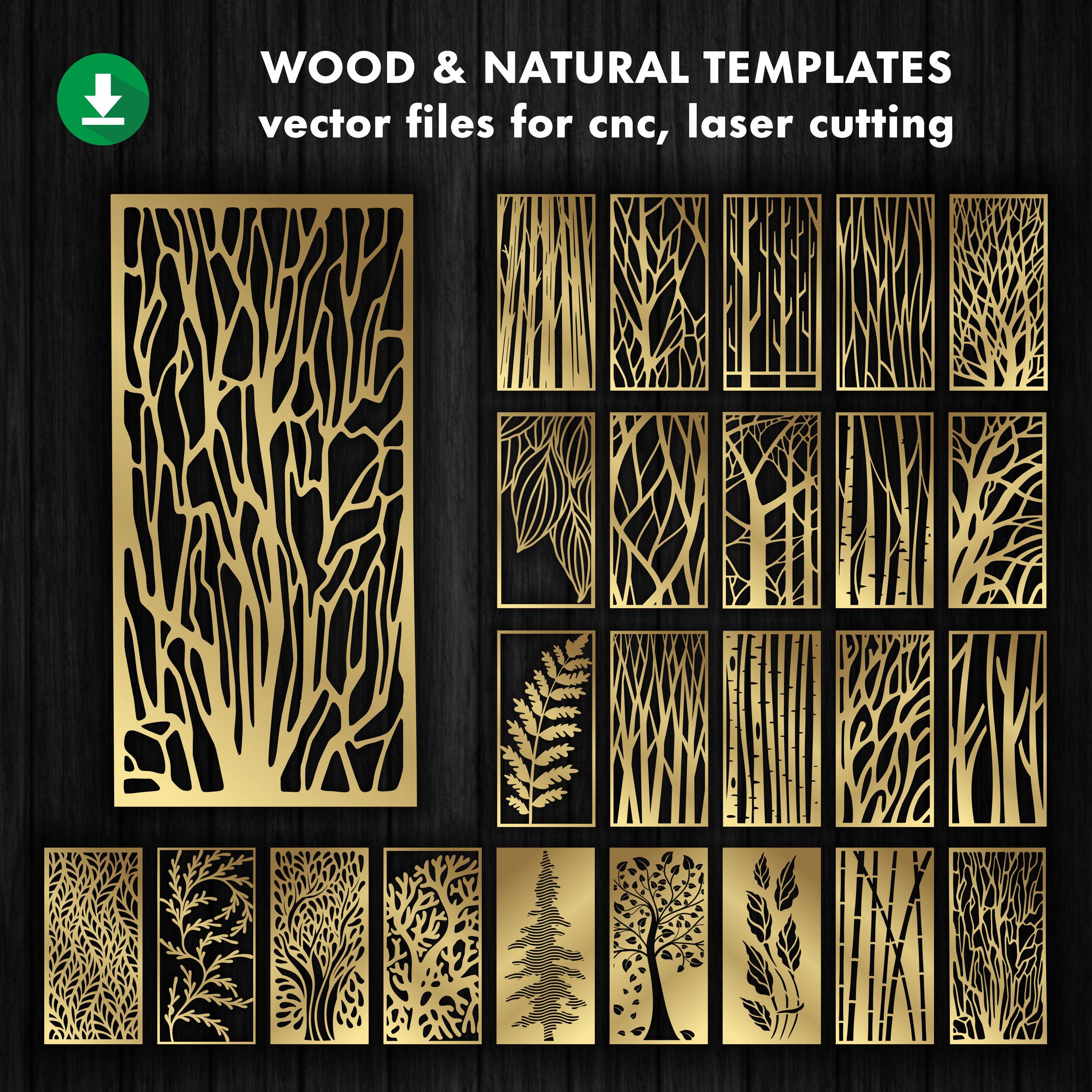 Tree Branch Panel Design: CNC Laser Cut File (dxf, Svg, Jpg) - Etsy