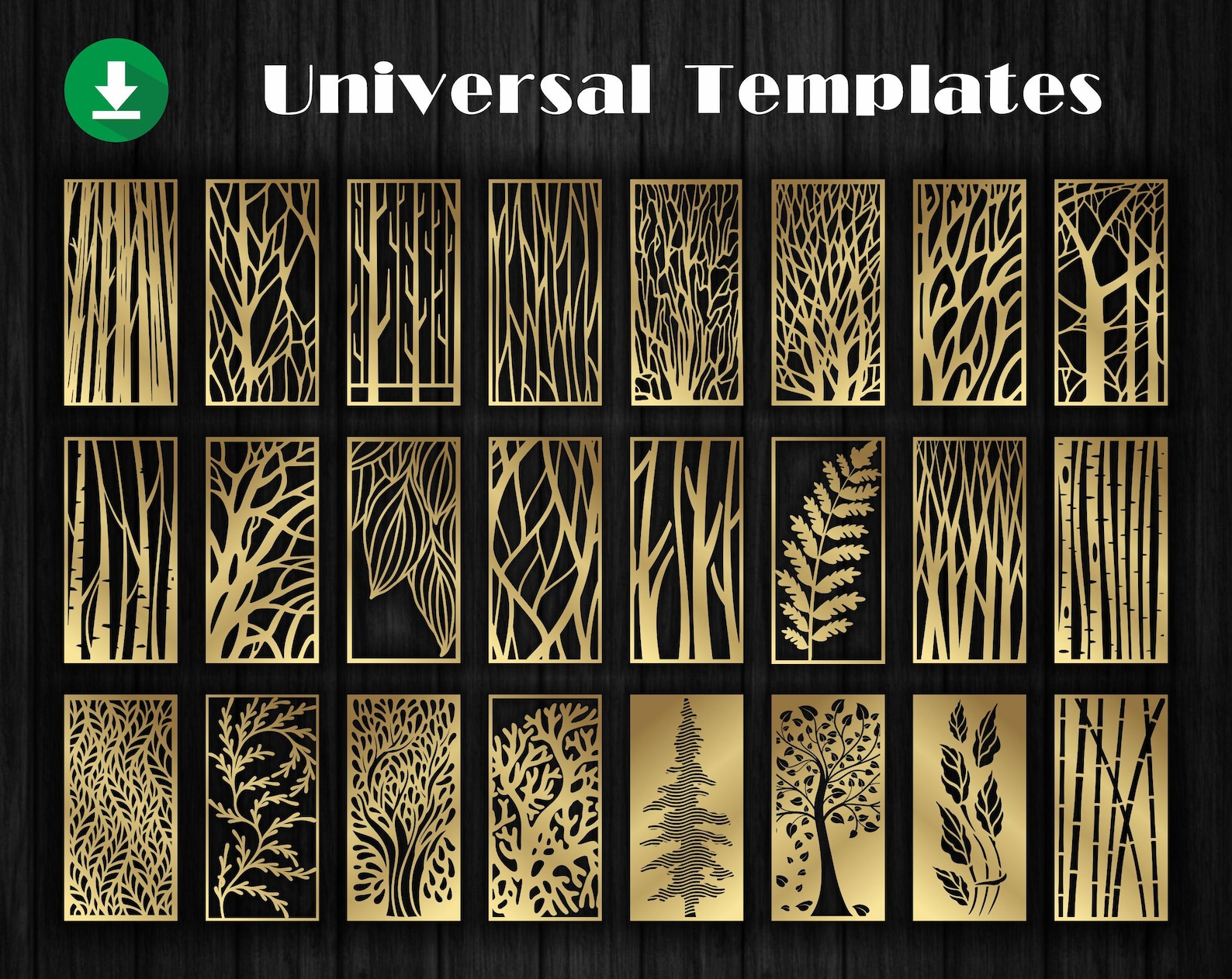 Tree Branch Panel Design: CNC Laser Cut File (dxf, Svg, Jpg) - Etsy