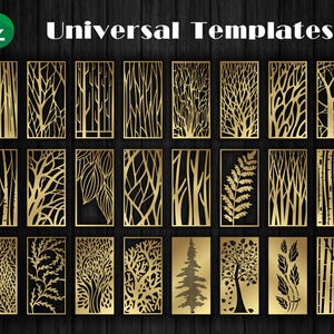 Tree Branch Panel Design: CNC Laser Cut File (dxf, Svg, Jpg) - Etsy
