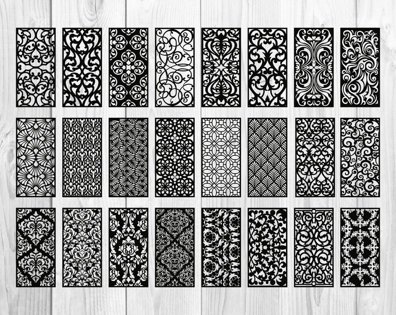 24 Classic Ornaments for CNC Laser Cut Privacy Fence (digital Files) - Etsy