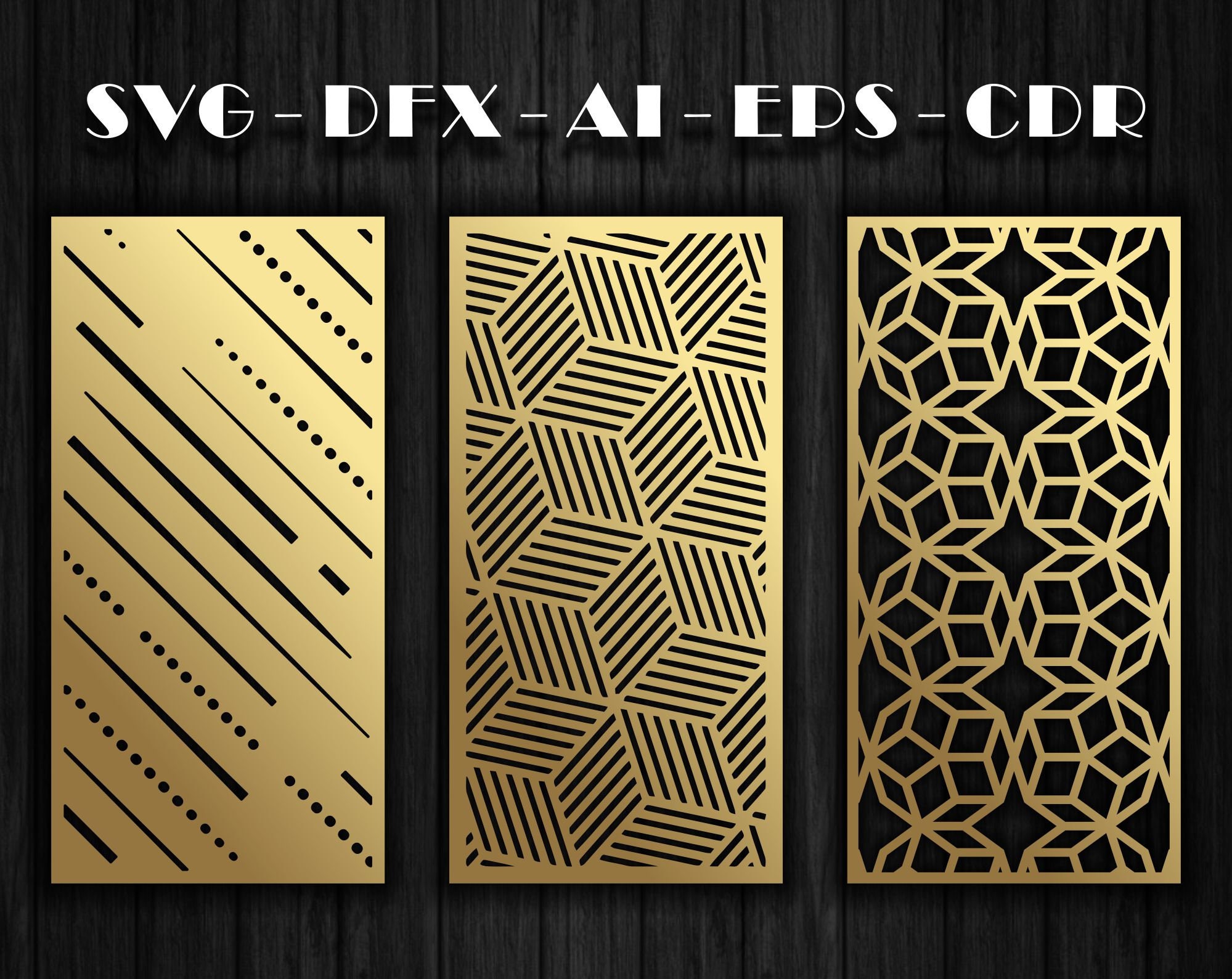 24 Geometric Patterns Universal Set for Partitions Panel | Etsy