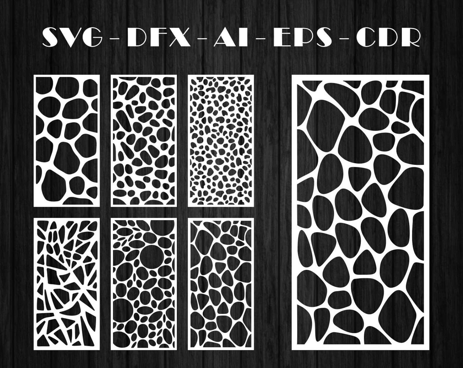 Stone Pattern / Panel Templates / Vector File. the Best Vector - Etsy