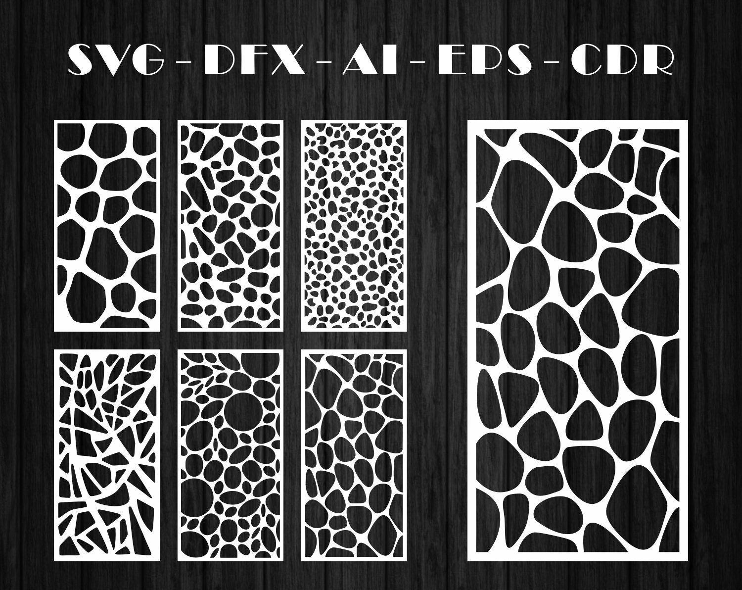 Stone Pattern / Panel Templates / Vector File. the Best Vector - Etsy