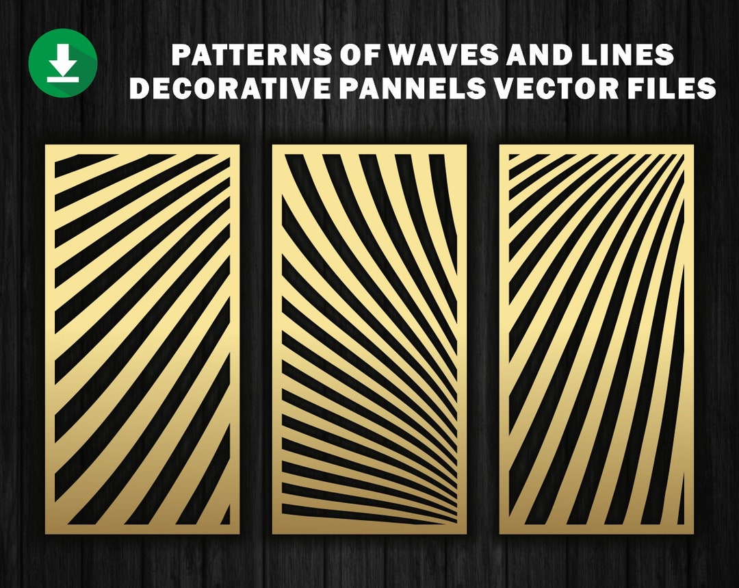 Abstract Panel Dxf | Vector File | Instant Download | CNC File | Wood ...