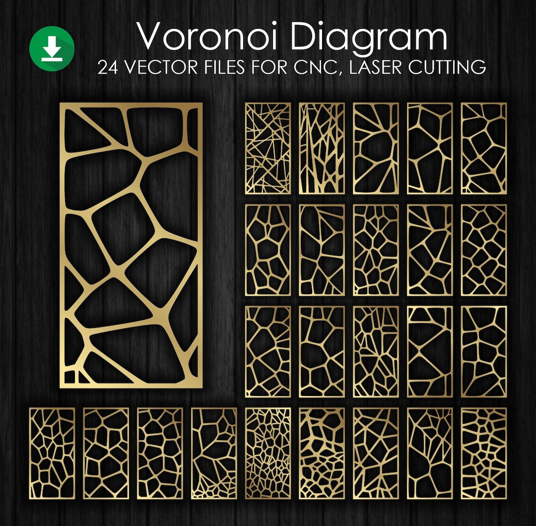 Voronoi Panel Designs: CNC Laser Cutting Files (digital Download) - Etsy