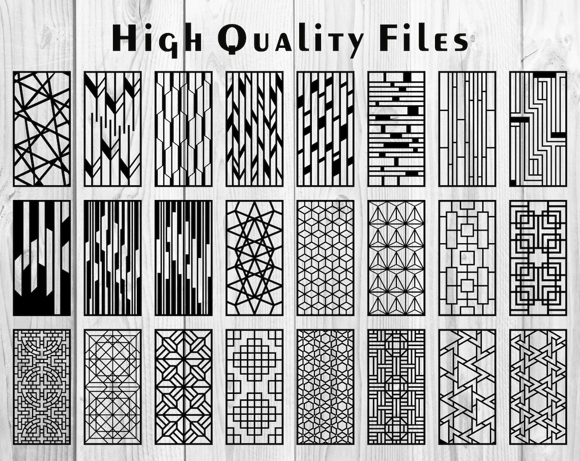 24 Templates for Decorative Partitions Panel Screen CNC - Etsy Canada