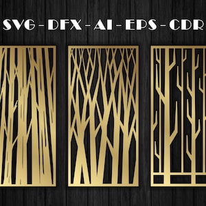 Tree Branch Panel Design: CNC Laser Cut File (dxf, Svg, Jpg) - Etsy
