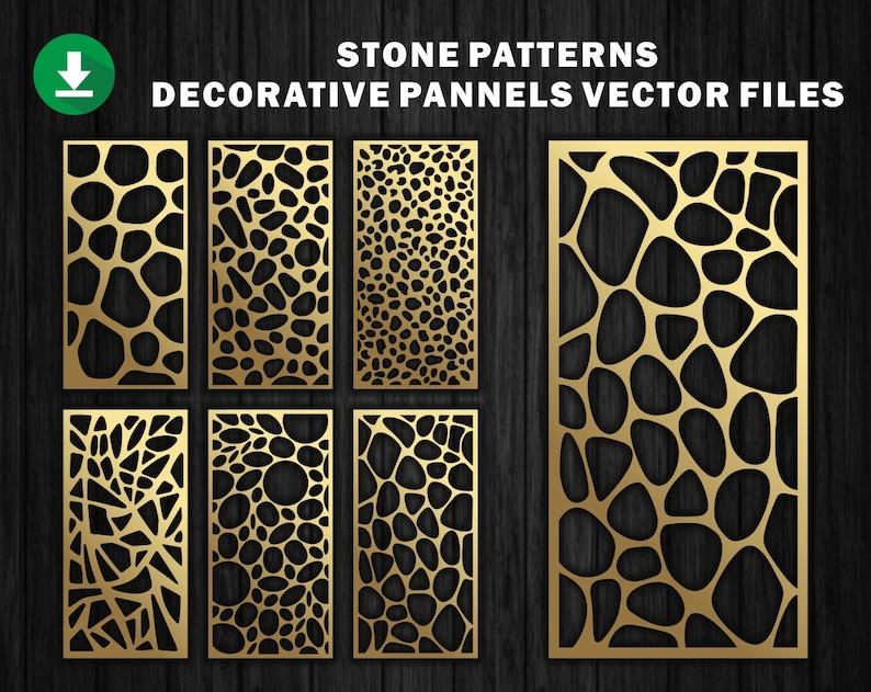 Stone Pattern / Panel Templates / Vector File. the Best Vector | Etsy India