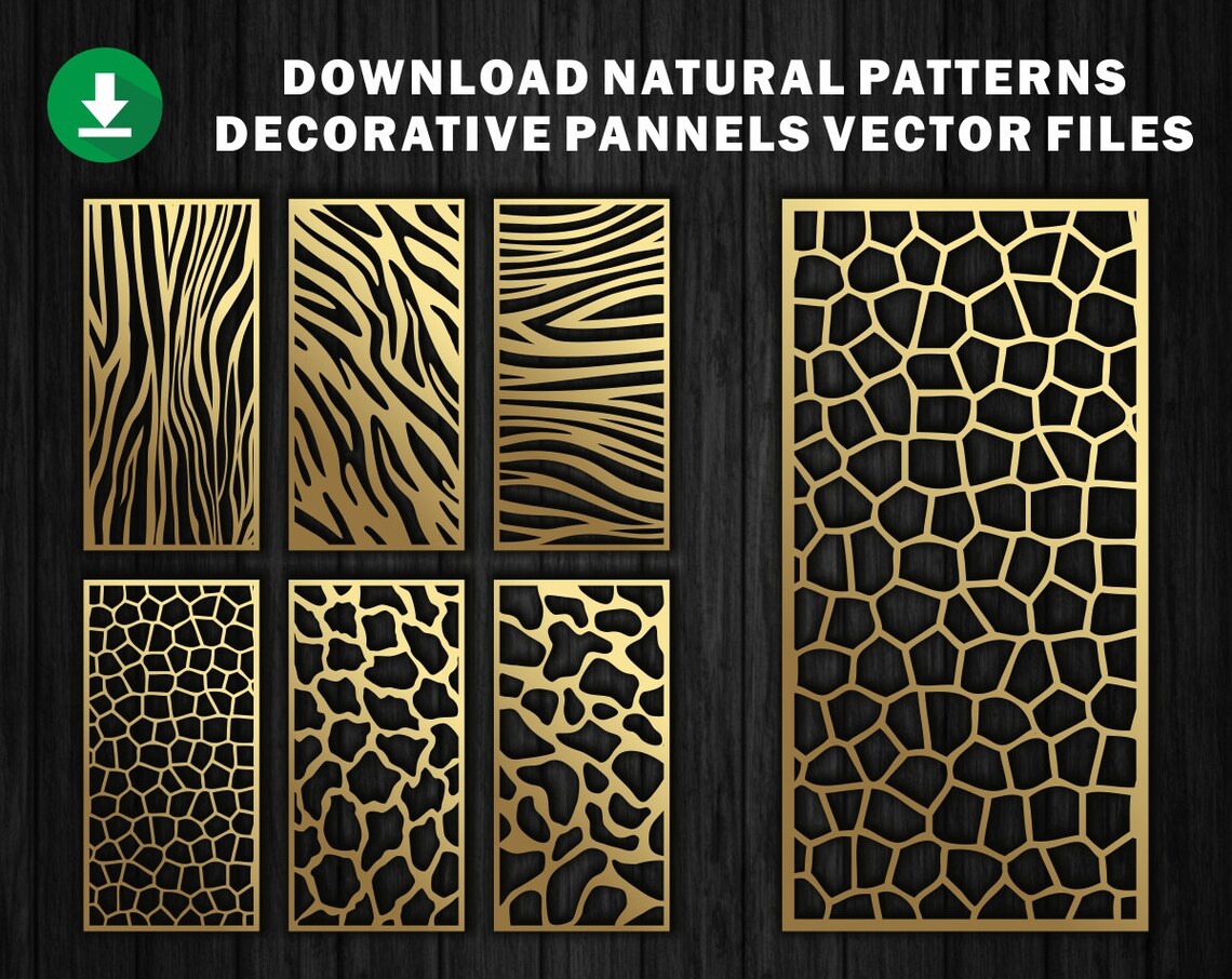 Natural Pattern / Panel Templates / Vector File. the Best | Etsy