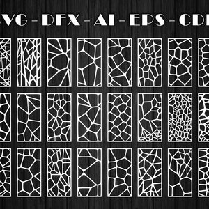 Voronoi Panel Designs: CNC Laser Cutting Files (digital Download) - Etsy