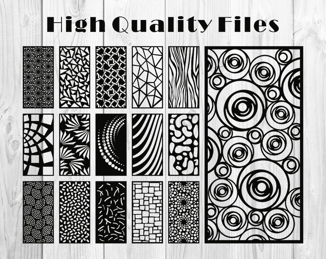 Zestaw 2 50 pcs Geometryczne wzory Plik wektorowy Dxf - Etsy Polska