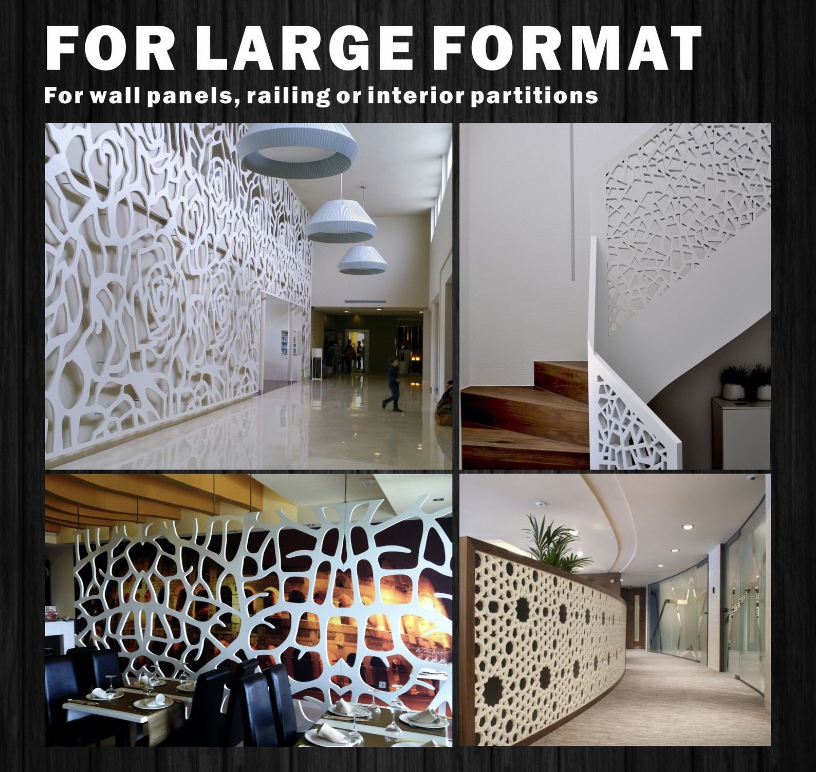 CNC Panel Templates – Privacy Screen & Stairs Railing DXF | Railing ...