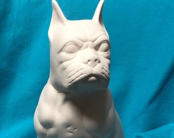 Ceramic Boxer Dogs - Etsy