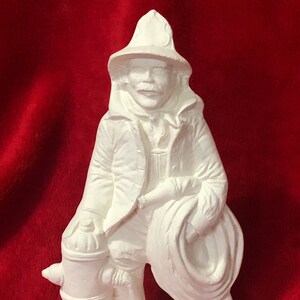 Ready to Paint Diy Vintage Fireman Ceramic Bisque by Jmdceramicsart - Etsy