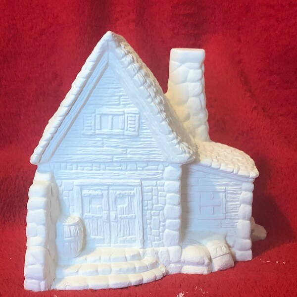 Log Cabin Painting - Etsy