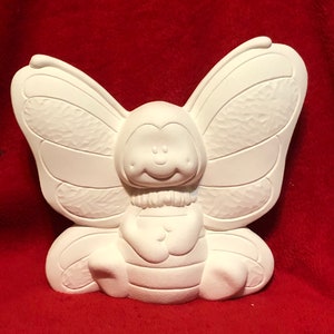 Ceramic Flutter Butterfly in Bisque Ready to Paint - Etsy