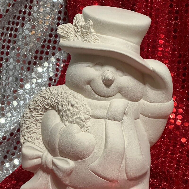 Ceramic Snowman - Etsy