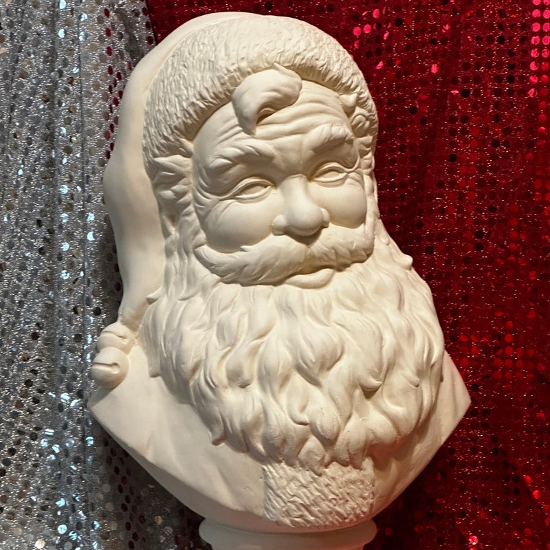 Ceramic Bisque Santa - Etsy