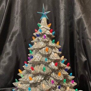 Doc Holiday Glazed Ceramic Ornament Christmas Tree and Base With ...