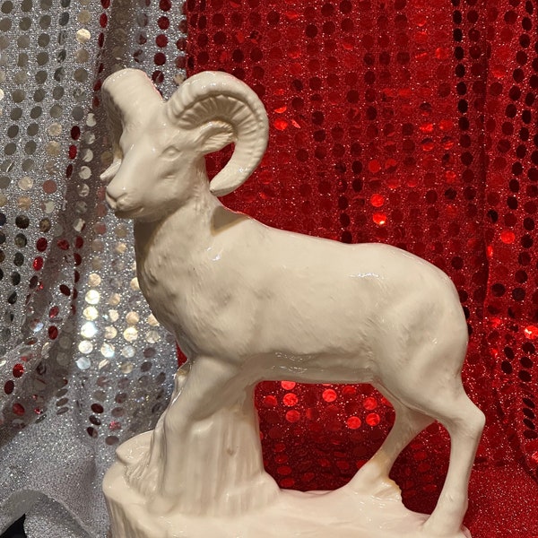 Ceramic Ram Figurine - Etsy