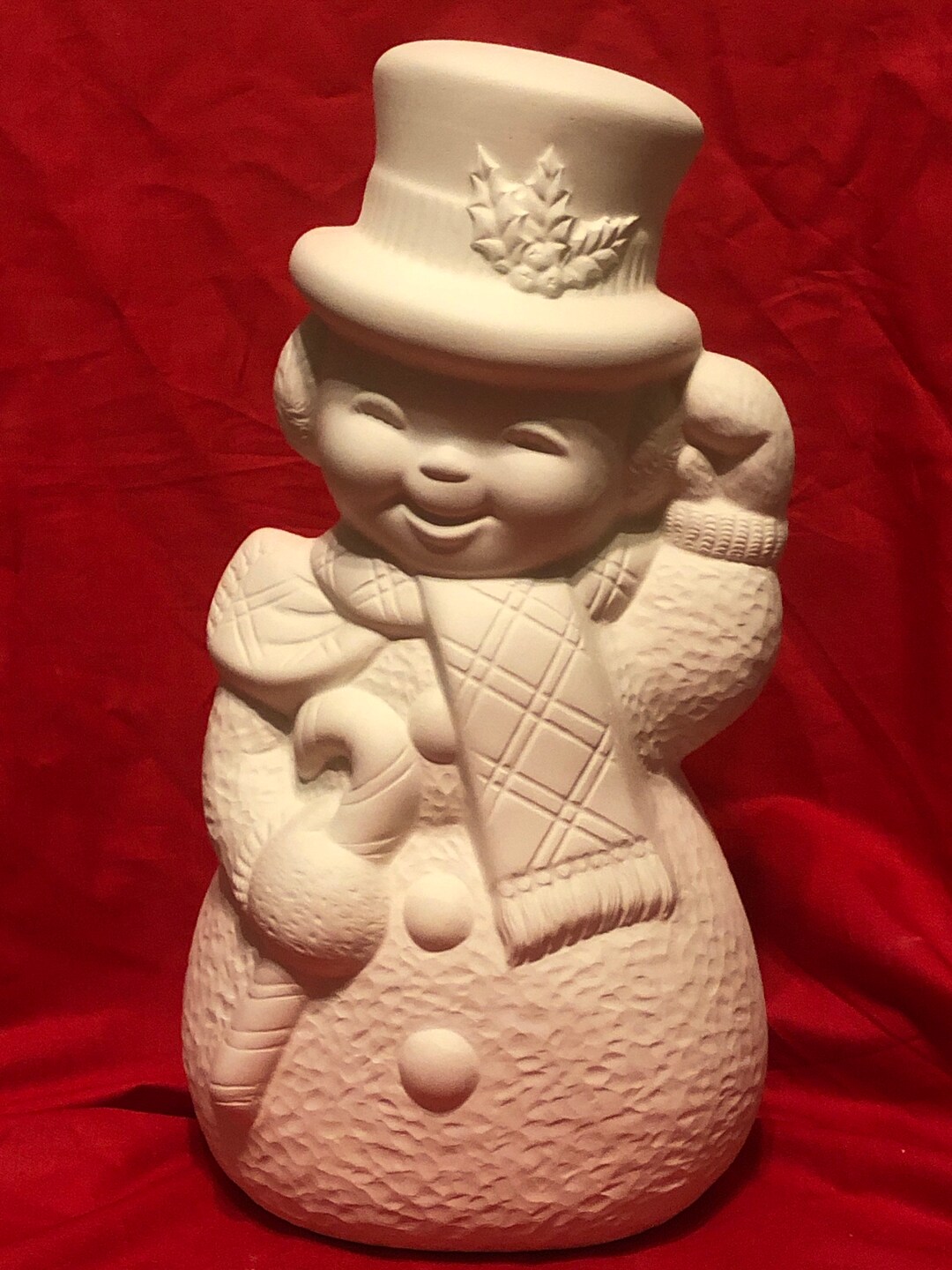 Rare Cramer Molds Snowman in Ceramic Bisque Ready to Paint by - Etsy