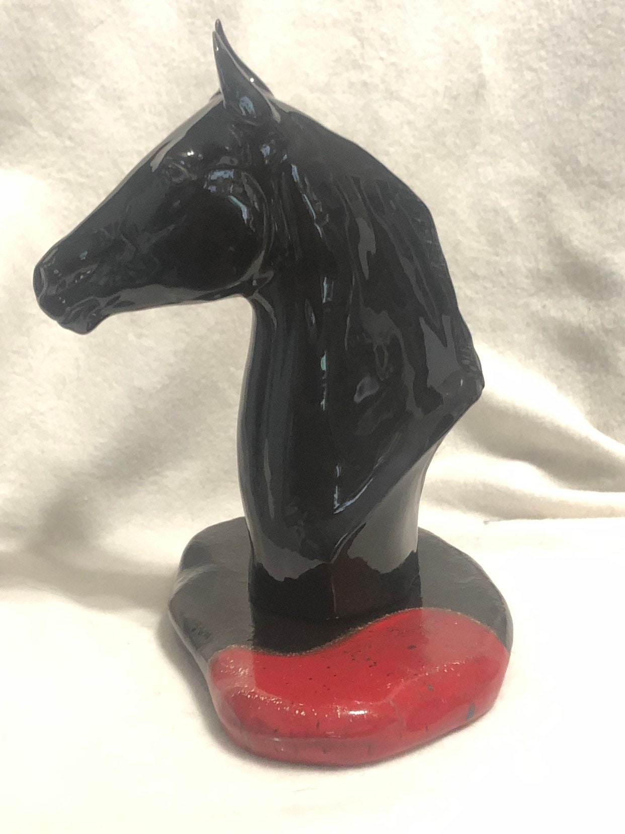 Glazed Morgan Horse with Base | Etsy