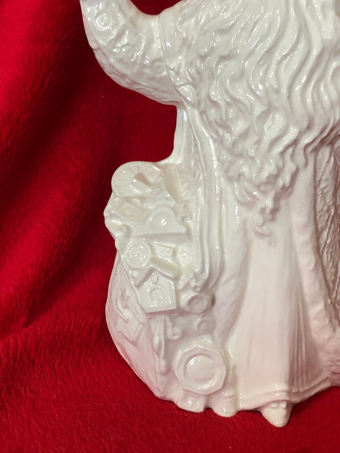 Milk Glass Glazed Father Time Santa Claus - Etsy