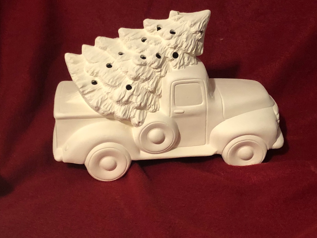 Clay Magic Truck Handmade Bisque Ceramic Truck Collectible Truck ...