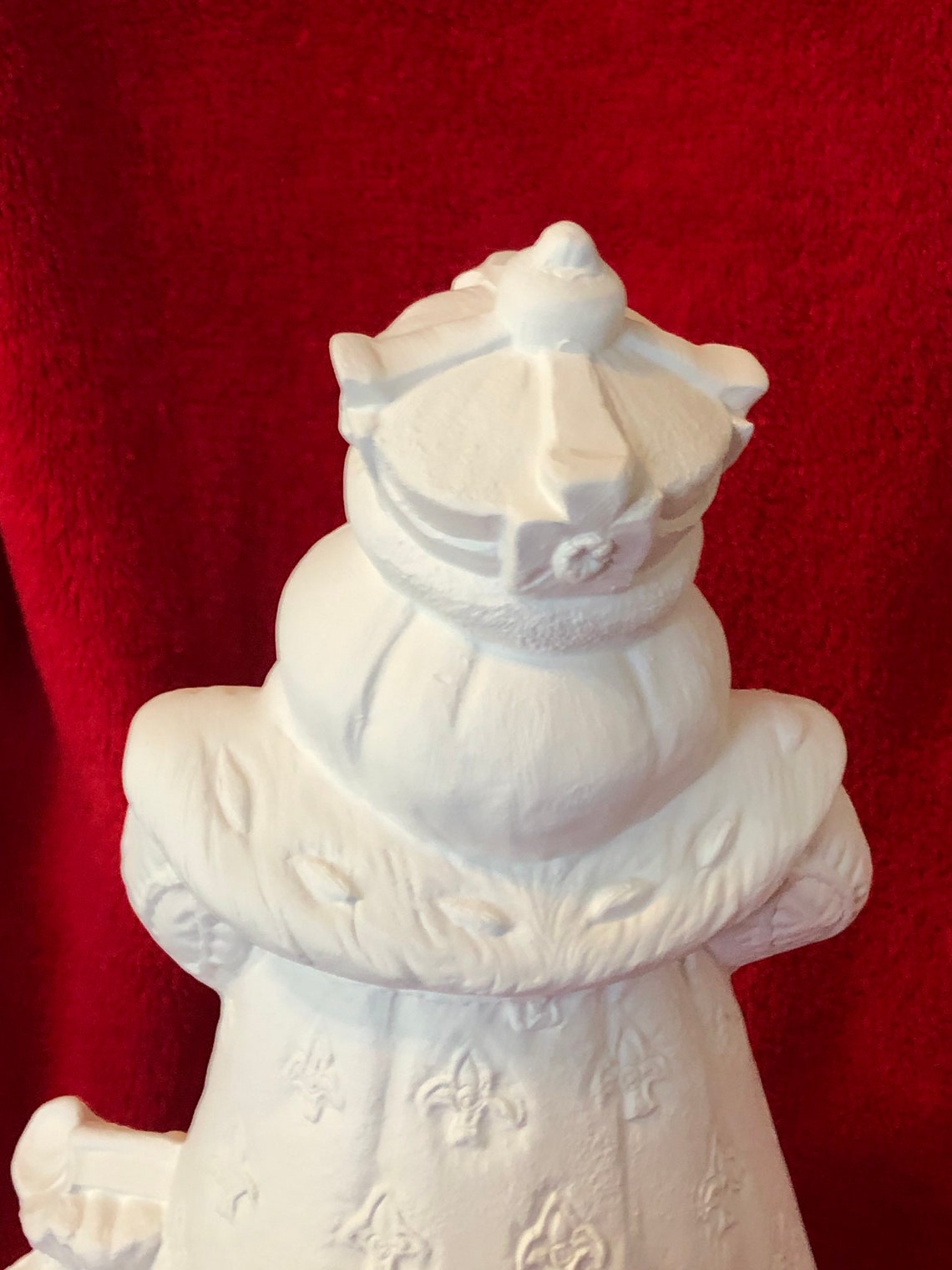 Ceramic Royal Renaissance Santa in Bisque Ready to Paint | Etsy