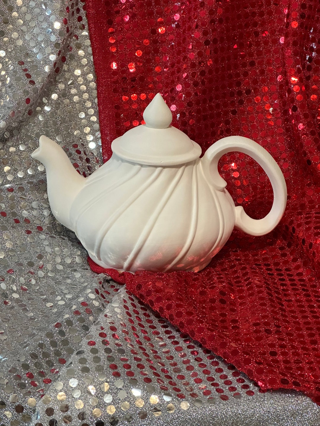 Gare Molds Spiral Teapot in Ceramic Bisque Ready to Paint by ...