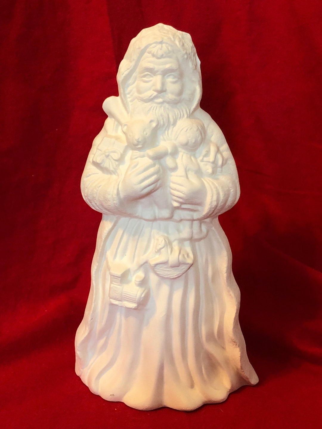 Ceramic Santa in Bisque Ready to Paint by Jmdceramicsart - Etsy