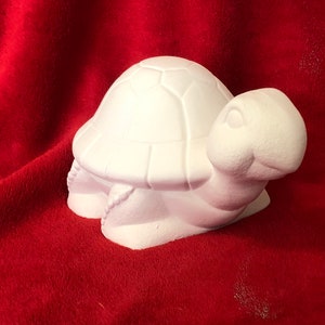 Ceramic Turltle in Bisque Ready to Paint - Etsy