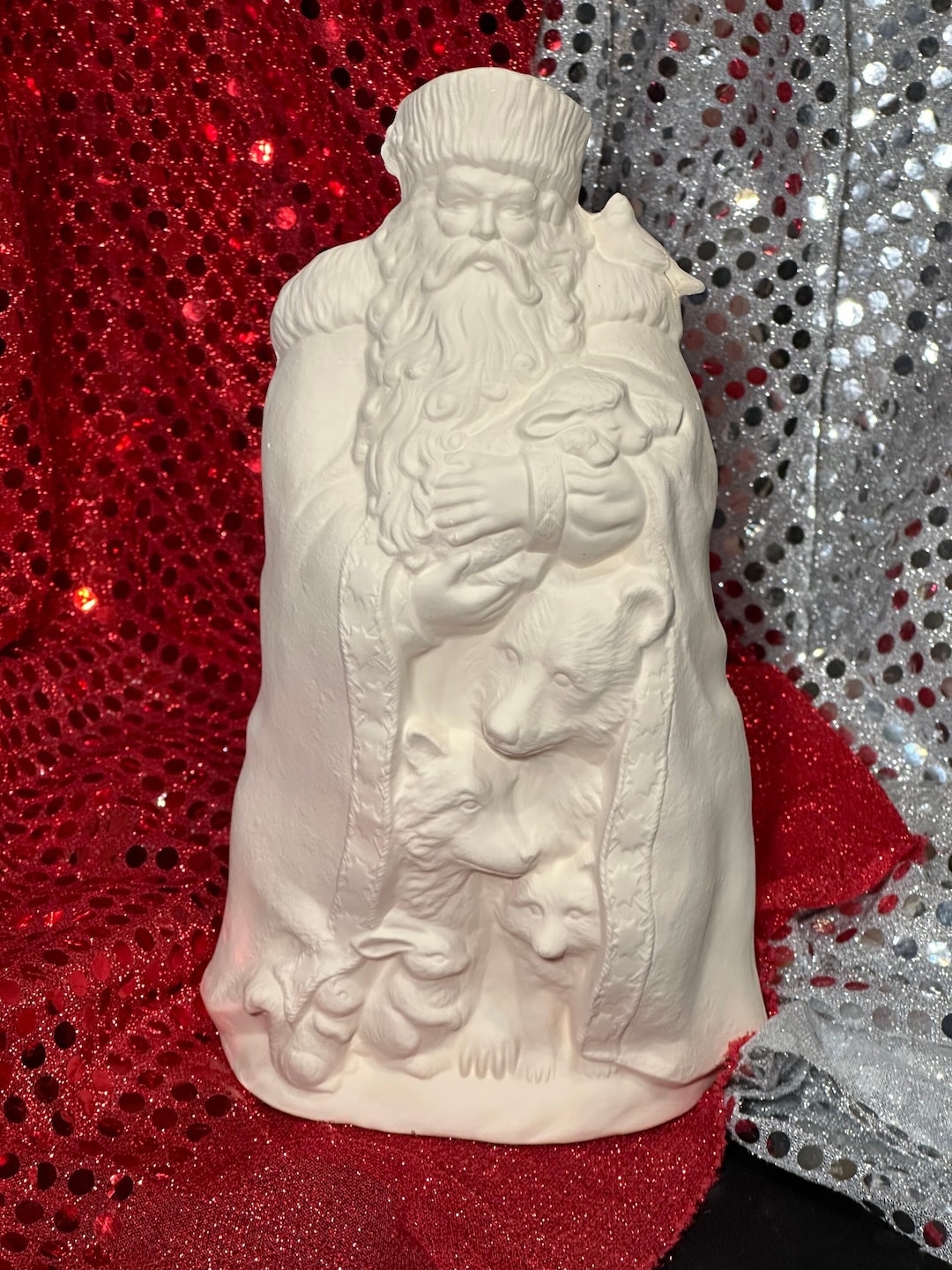 DIY Ceramic Bisque Santa Figurine - Ready-to-paint - DIY Woodland ...