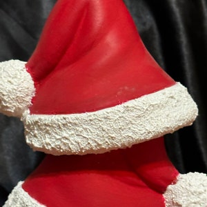Painted Ceramic Santa Hat Stack With Glitter Fir by - Etsy