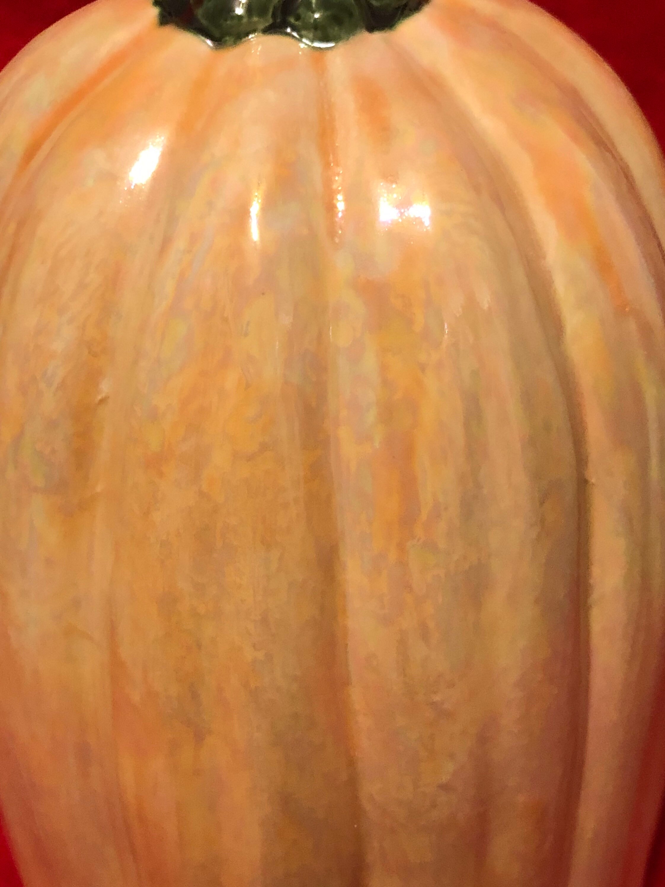 Small Slim Glazed Ceramic Pumpkin by Jmdceramicsart - Etsy