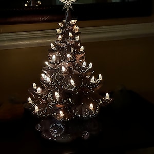 Handcrafted Ornamented Xmas Tree and Base - Atlantic Pink Quartz Xmas ...