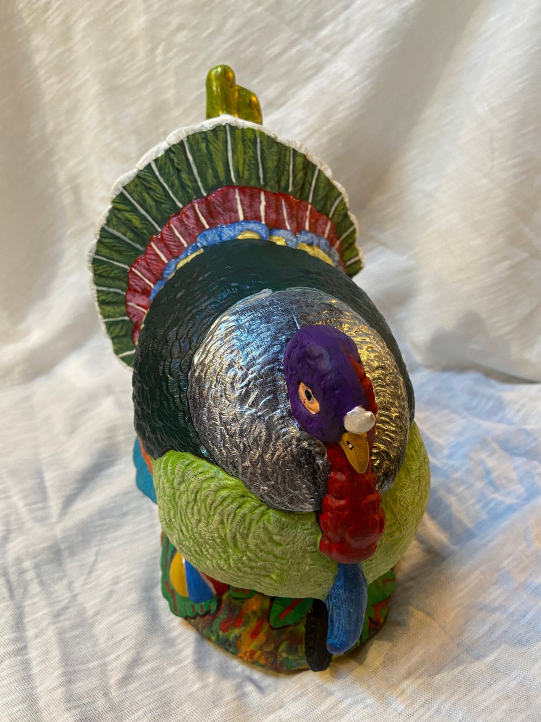 Handmade Custom Painted Ceramic Turkey by Jmdceramicsart - Etsy