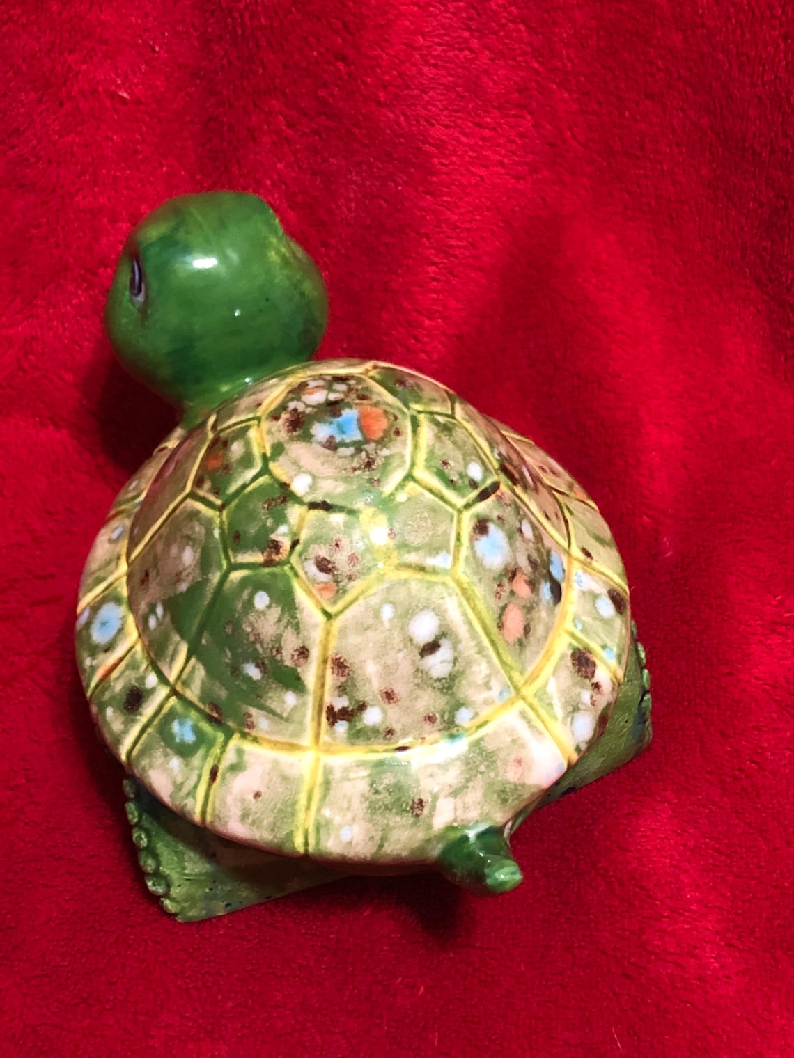 One of a kind glazed Ceramic Turtle | Etsy