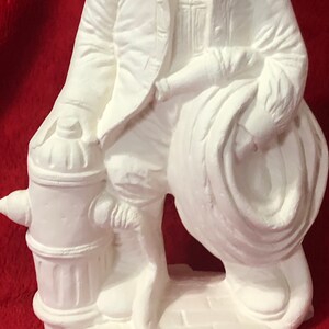 Ready to Paint Diy Vintage Fireman Ceramic Bisque by Jmdceramicsart - Etsy