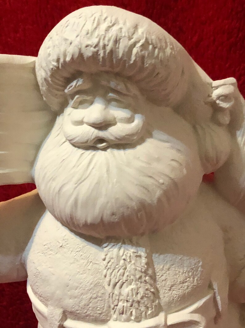 Ceramic Gare Delaware Santa in Bisque Ready to Paint - Etsy