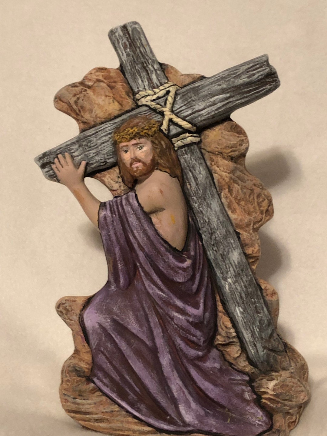 Ceramic Custom Painted Crucifix - Etsy